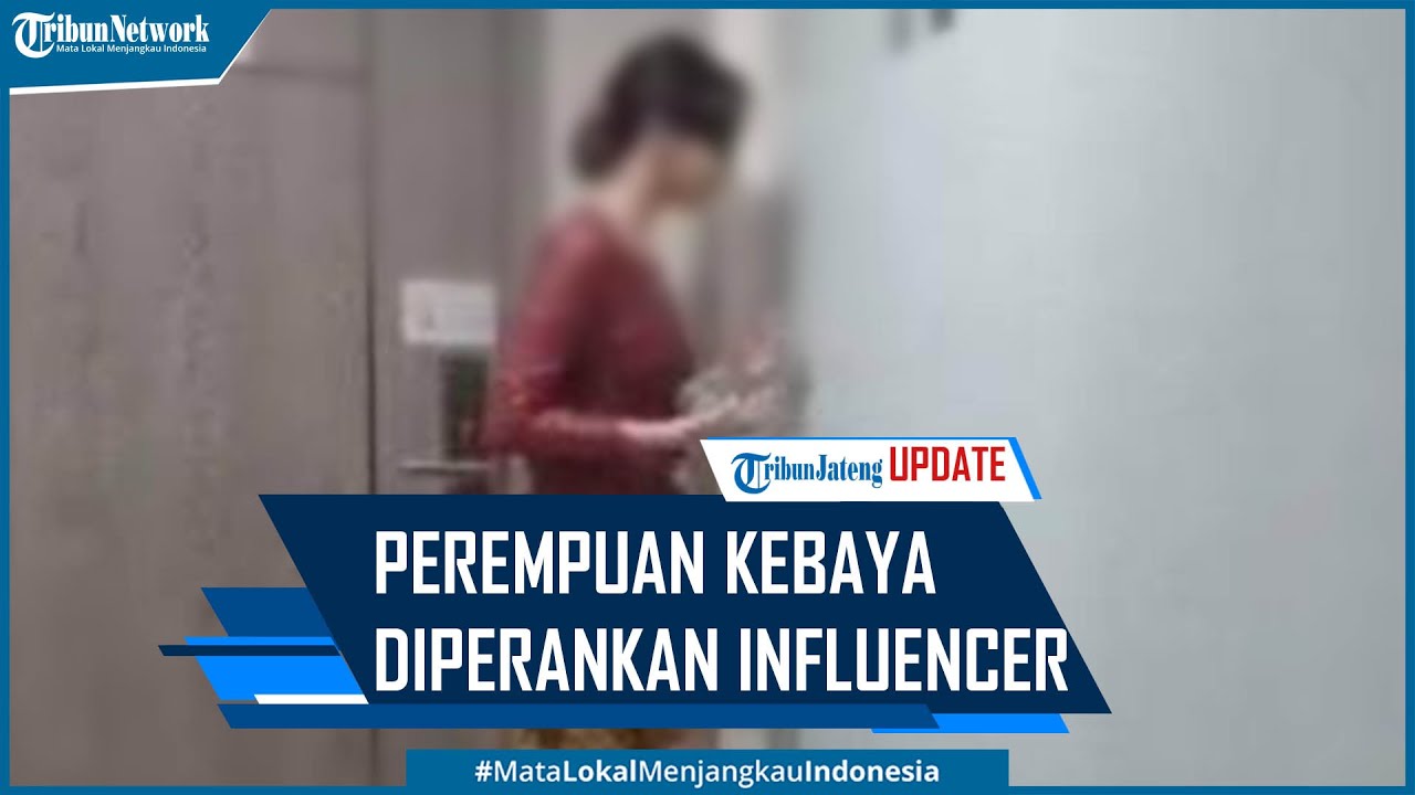 Viral Video Perempuan Kebaya Merah Diperankan Influencer, Polisi Buru Pelaku - YouTube