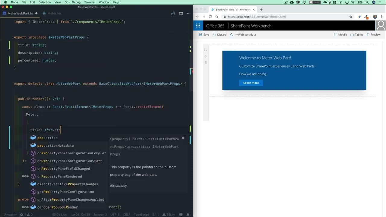 Your First SPFx Web Part in React — Introduction to SharePoint Framework - YouTube