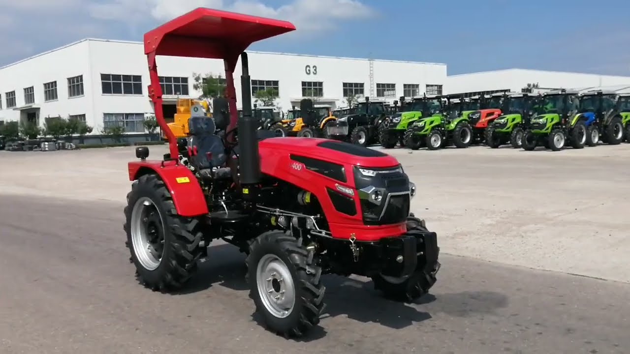 SD404 tractor(40hp,4wd, power steering, Laidong KM490BT engine) - YouTube