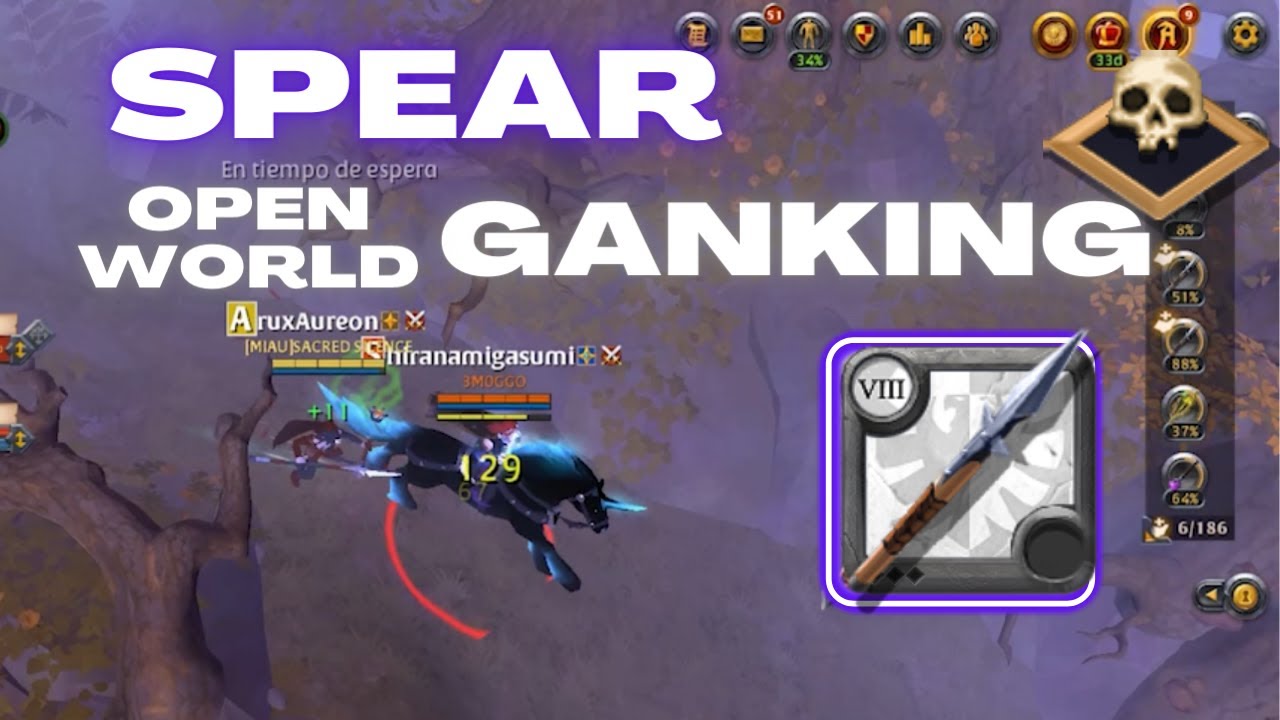 Spear build Ganking in Albion Online - YouTube
