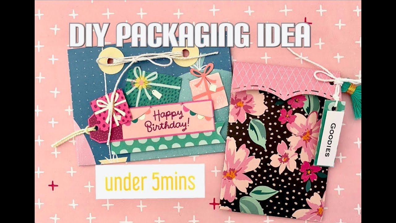 5 Min Project | DIY Paper Packaging/Pocket Idea | Use Your Paper Stash ...
