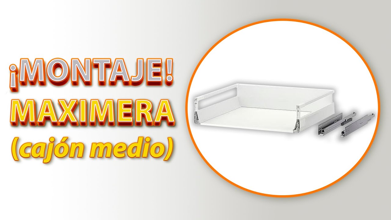 MONTAJE del CAJÓN (medio) MAXIMERA de IKEA | Ikea MAXIMERA drawer ...