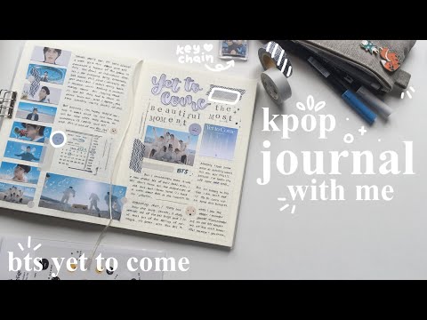 real time asmr — kpop journal w/ me — bts yet to come