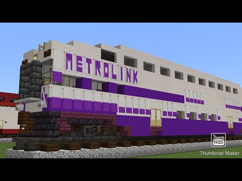 Minecraft Metrolink Bombardier Bi-level Coach and Cab Car Tutorial ...