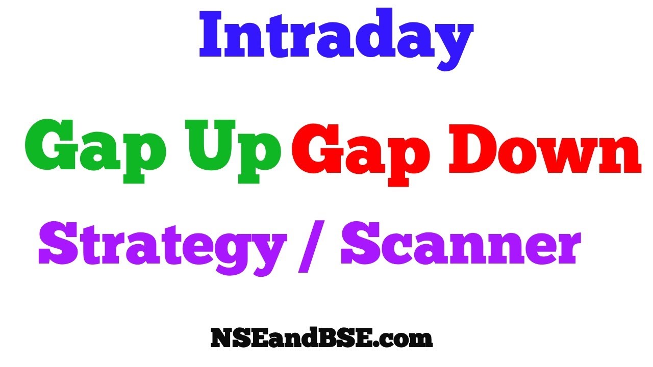 Gap Up - Gap Down Strategy / Scanner : Intraday Trading - YouTube