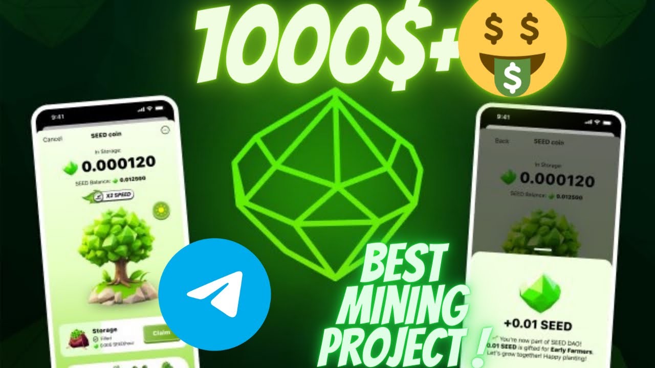 SEED App - Mine SEED New Mining Project Get Upto 1000$ Profit 🤑 - YouTube