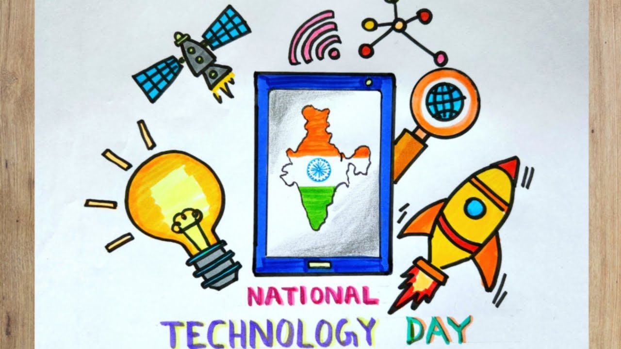 National Technology Day Drawing | National Technology day Poster making ...