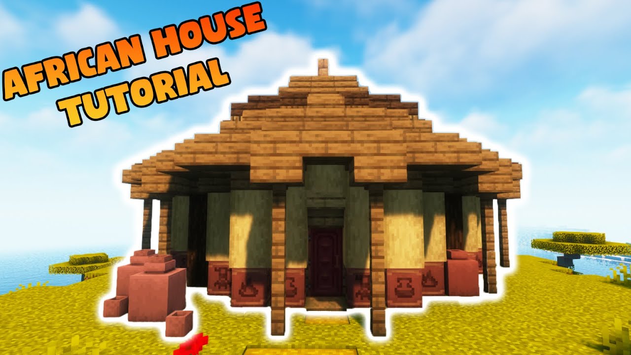 Minecraft | How to Build an African House Tutorial - YouTube