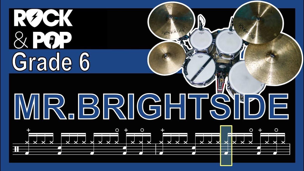 Mr Brightside - Drum Track + Notation (Trinity Grade 6) - YouTube