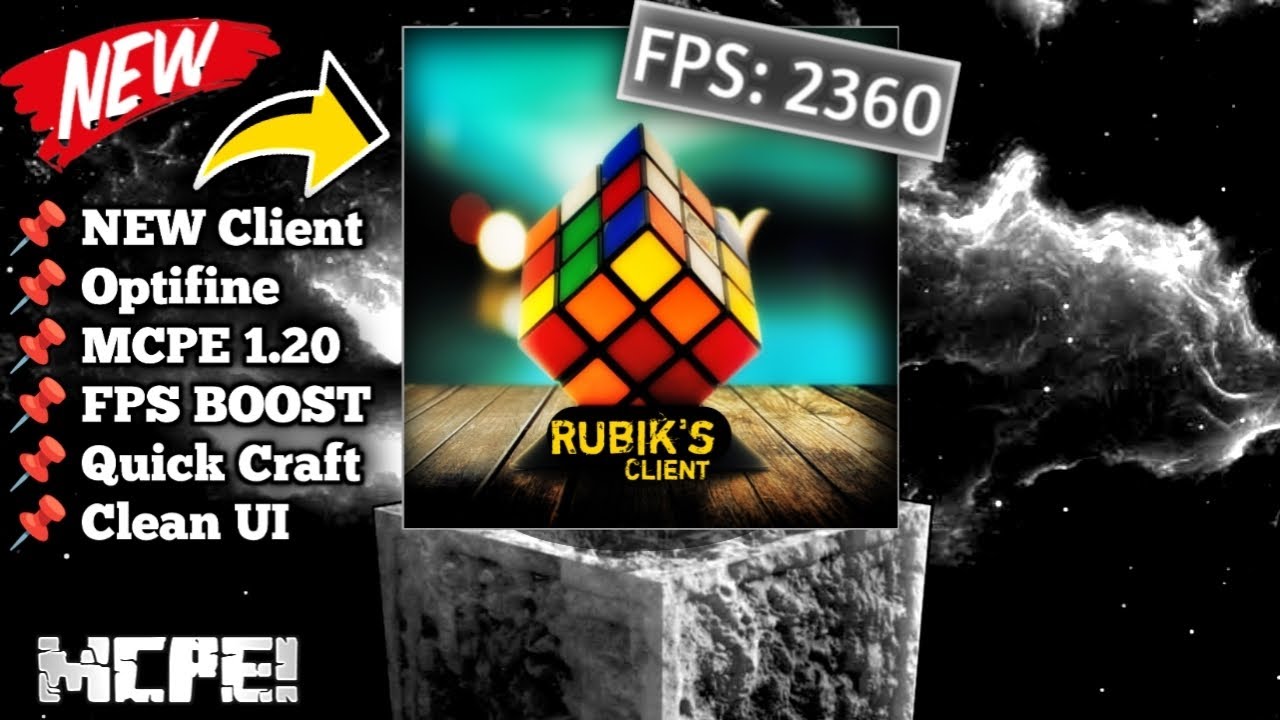 Rubik Client For MCPE 1.20 | Optifine for MCPE 1.20 No Lag | Best Optifine for minecraft pe 1.20 ...