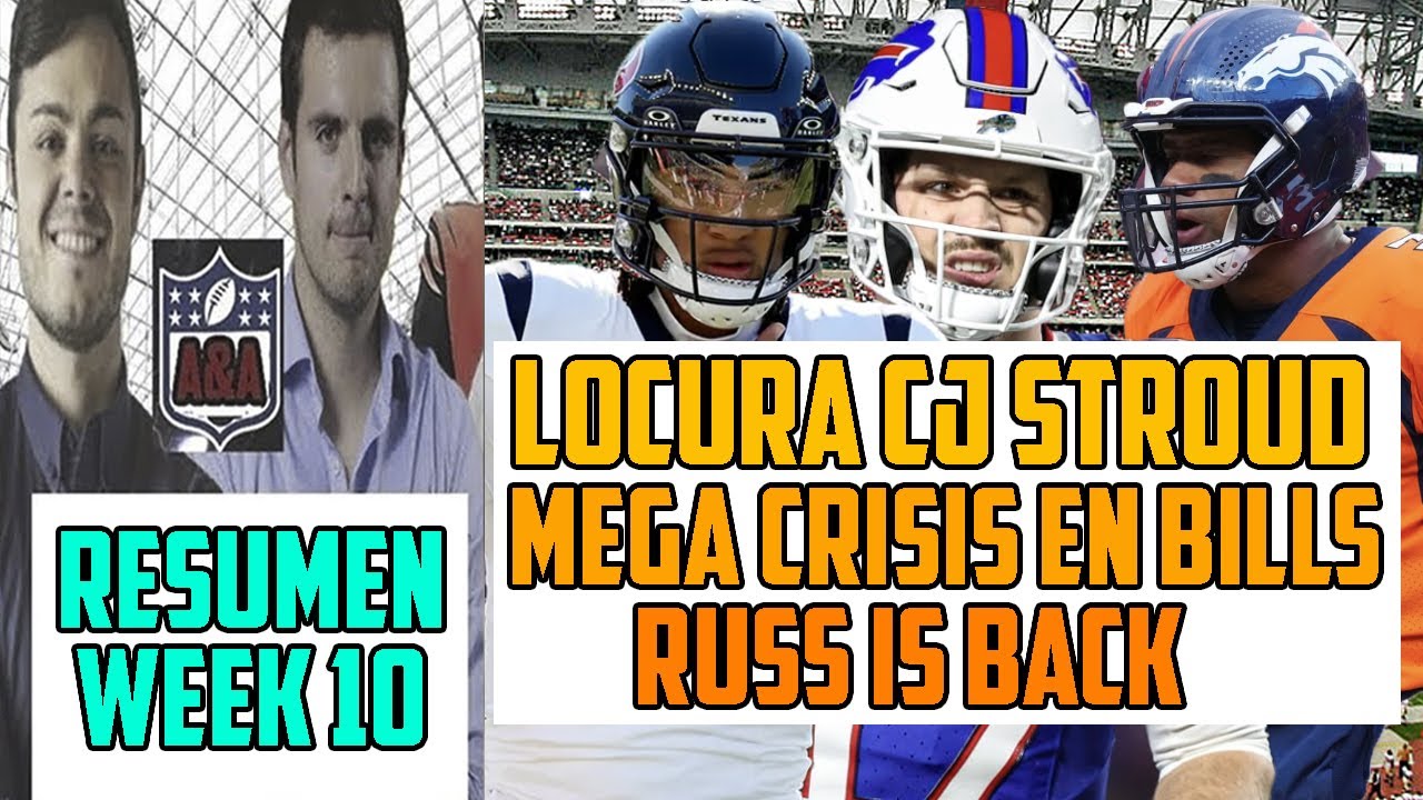 CJ STROUD ESTÁ PARA MVP DE LA NFL Y SÚPER CRISIS EN LOS BILLS Y OJO QUE ...