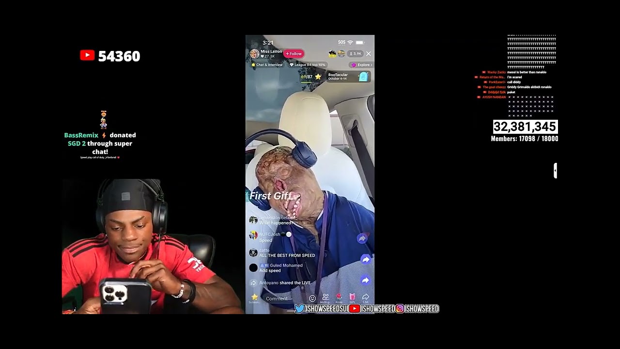 i show speed giving back on tik tok live - YouTube