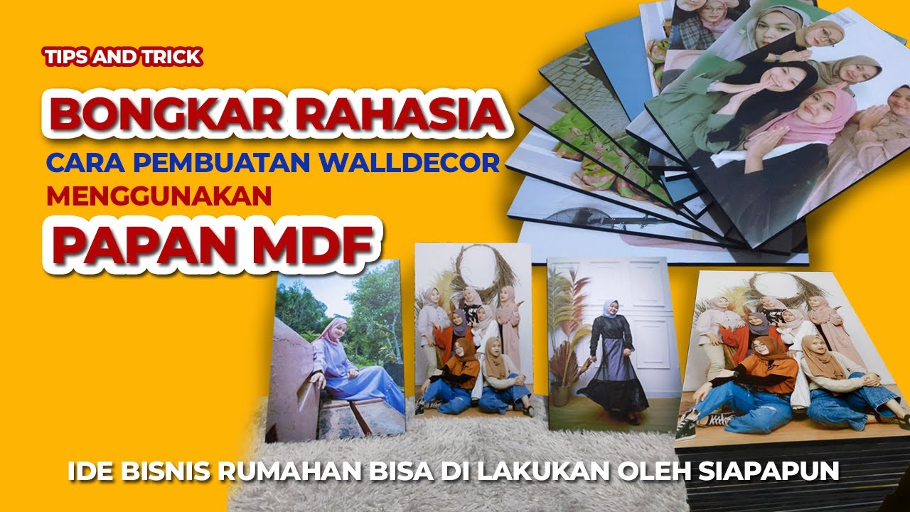 Cara Membuat Walldecor dari Kayu MDF | Ide Bisnis | Gunlar Channel ...