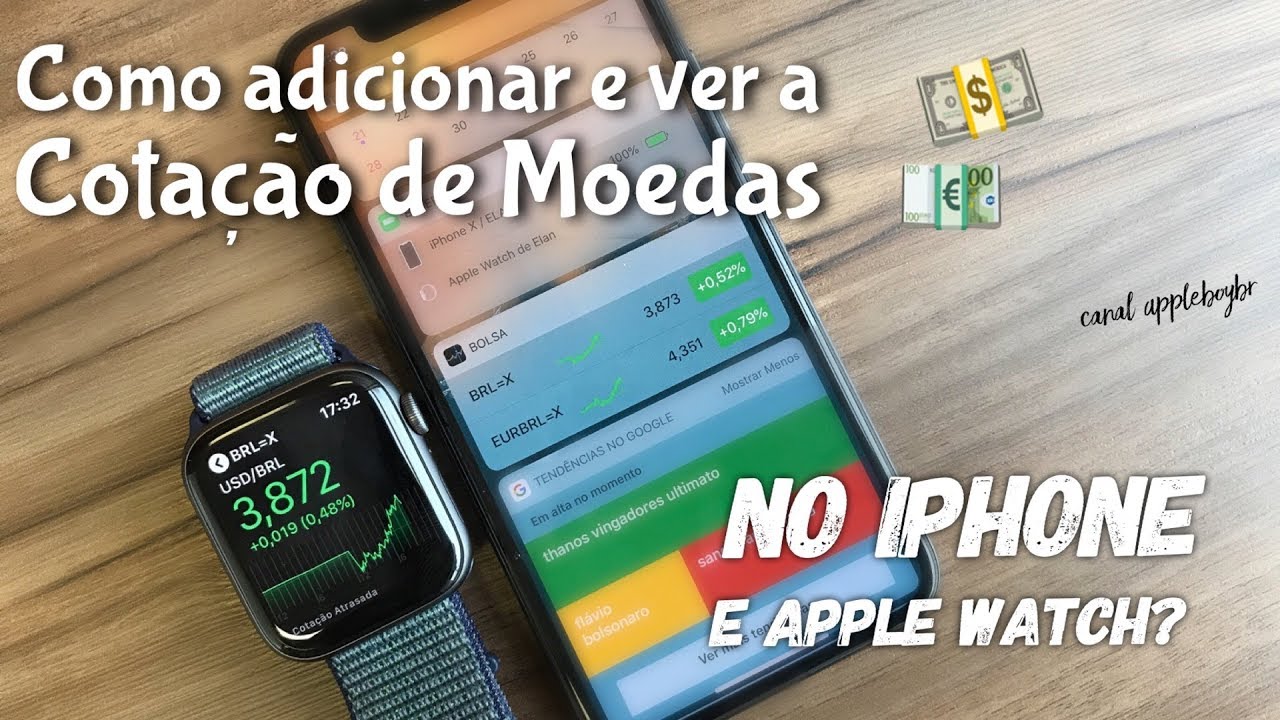 Como adicionar qualquer cotação de moeda nos Widgets do iPhone e Apple ...