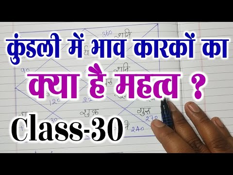 कुंडली में बारहों भावों के कारकों का क्या है महत्व ? Class-30 ASTRO CLASSES - YouTube