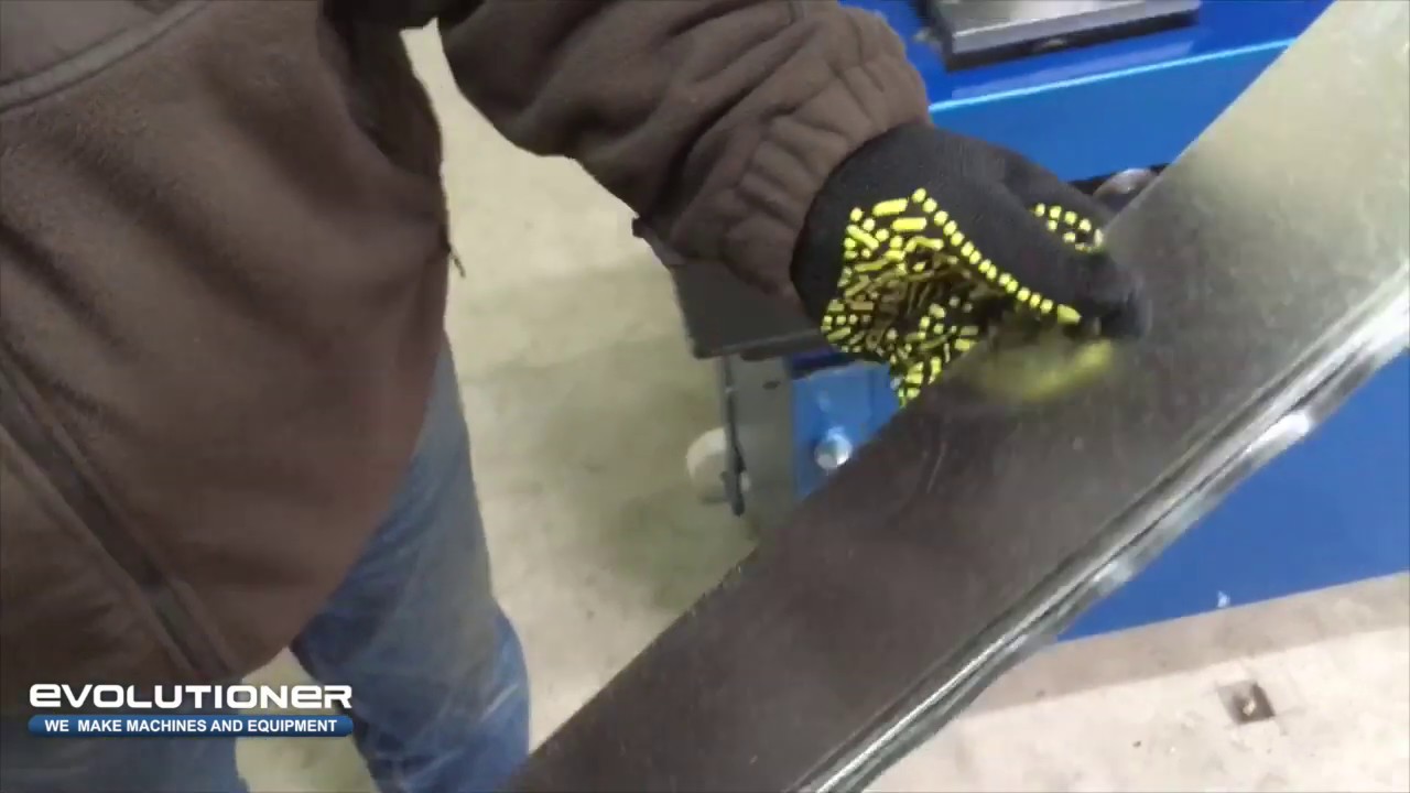 Lock former machine LFM. Pittsburgh lock forming process - YouTube