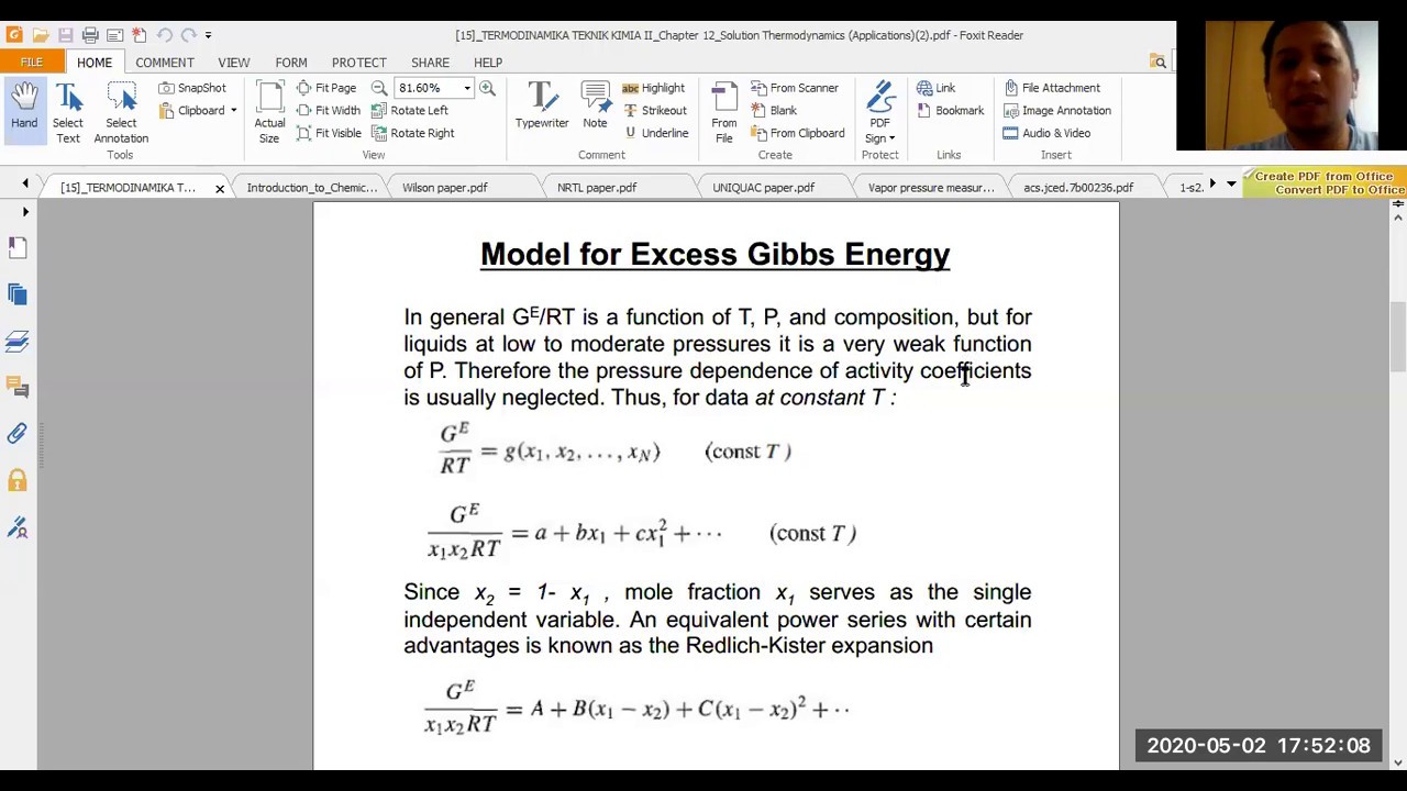 Ch 12 part 2 (Smith, et al., Introduction to Chem. Eng. #Thermodynamics ...