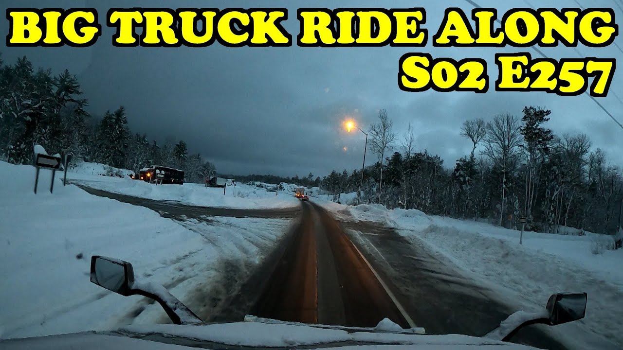 BIG TRUCK RIDE ALONG S02 E257 - Hwy 11 Snow Storm With 100s Of Stuck ...