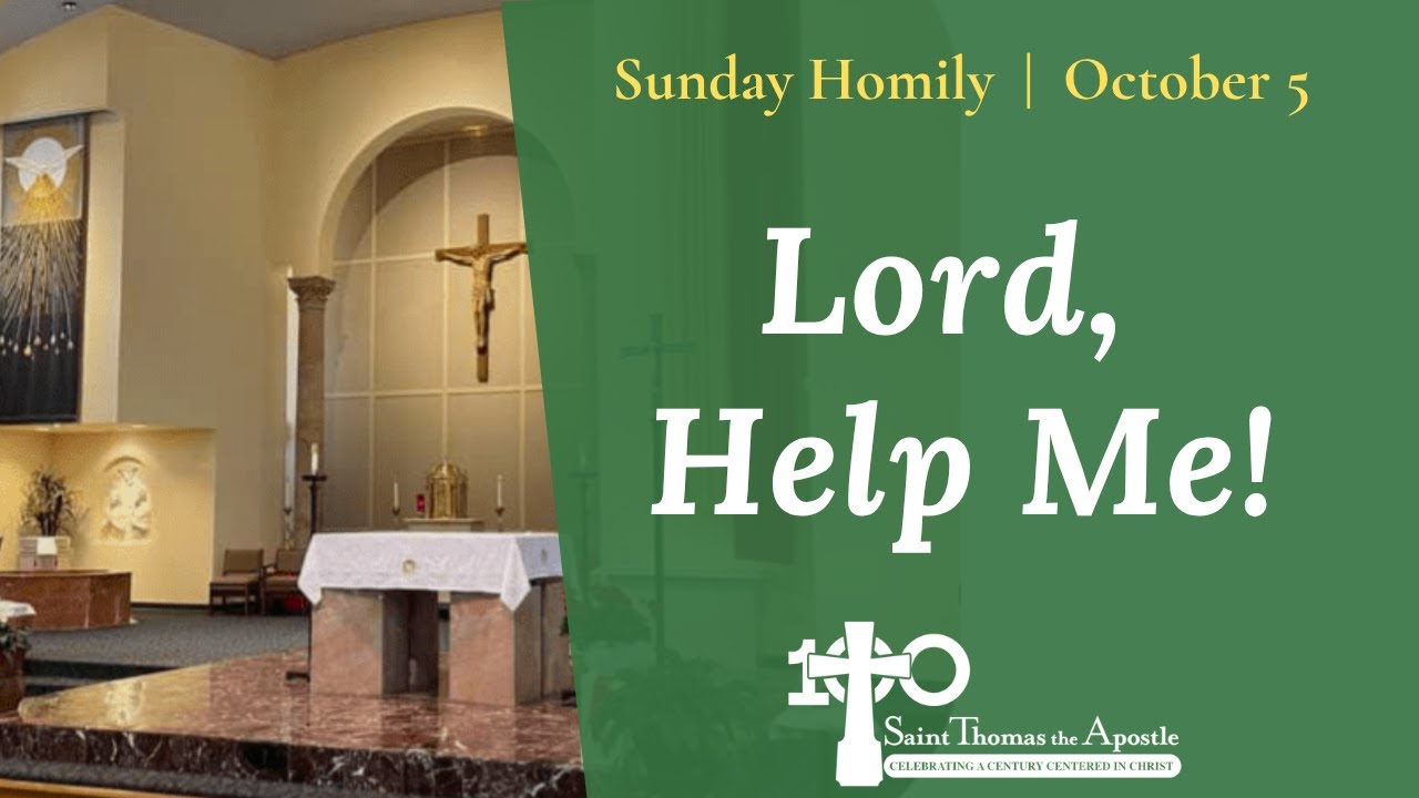Lord, Help Me! | Catholic Homily ~ 27rd Sunday in Ordinary Time - YouTube
