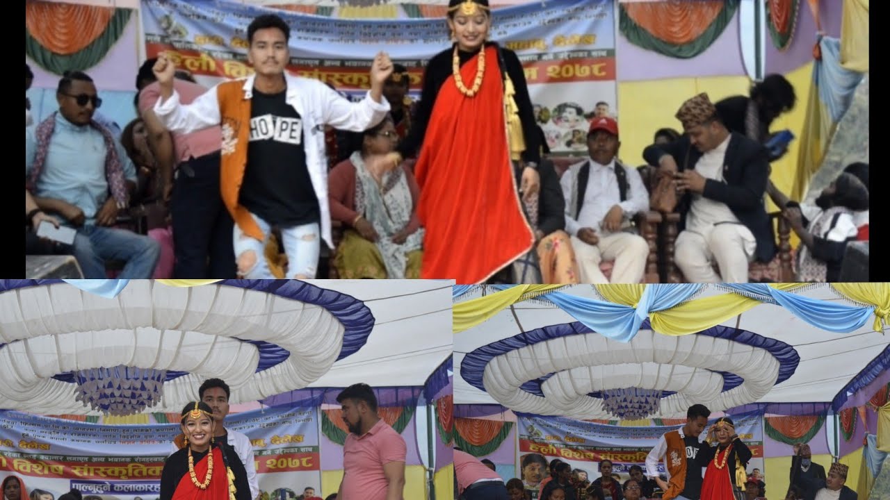 Nepali Jhyaure Dance Bherima Dailekh Program ft.Shrawan Magar & Jamuna ...