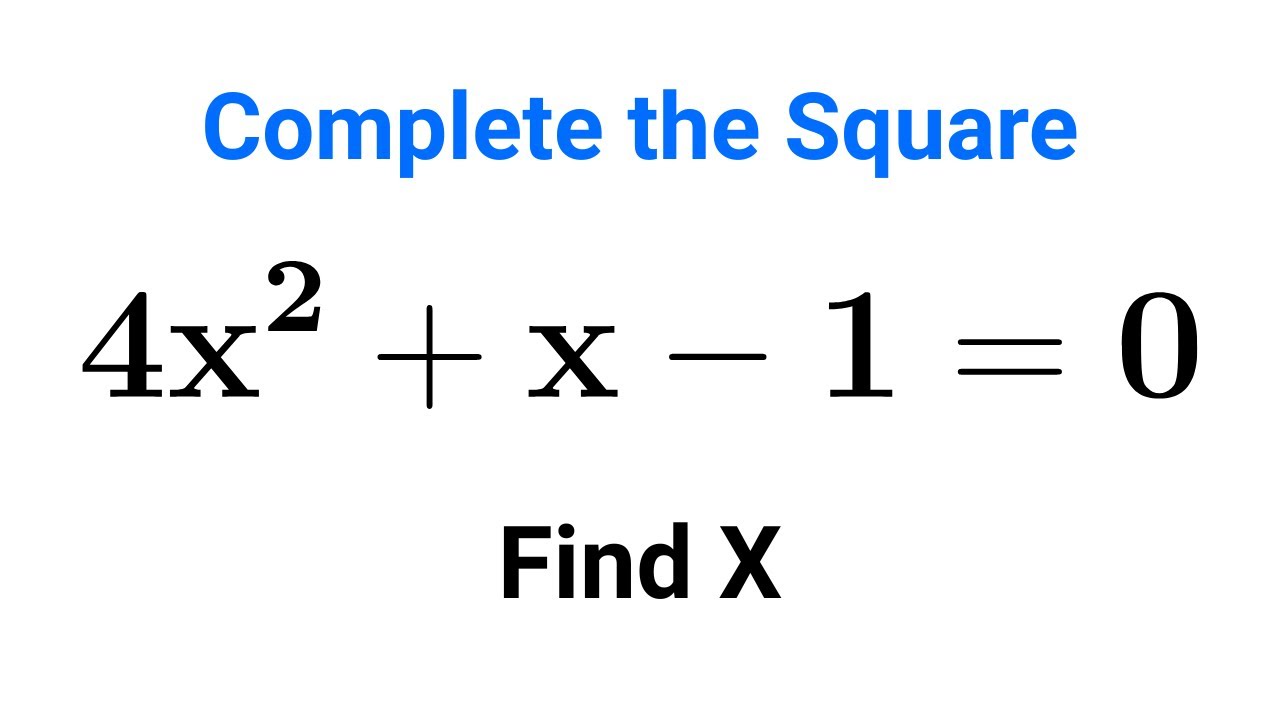 Master How To Solve Quadratic Equations Using Completing the Square ...