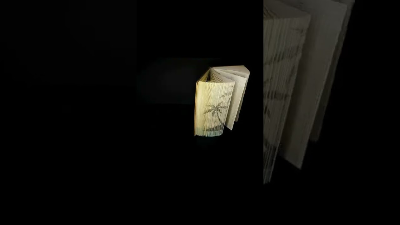 Sunset Palm Tree | Flipbook Folding Art - YouTube