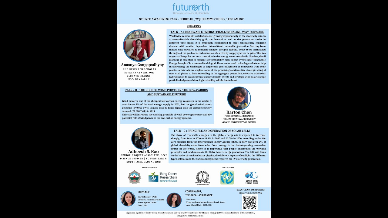 SCIENCE AWARENESS TALK - SERIES III 22 JUNE 2023 - YouTube