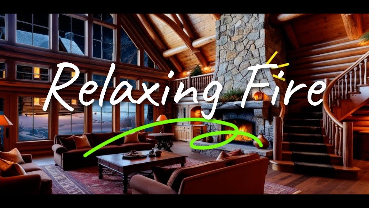 Cozy Cabin Escape: A Relaxing Animated Retreat by the Fire - YouTube
