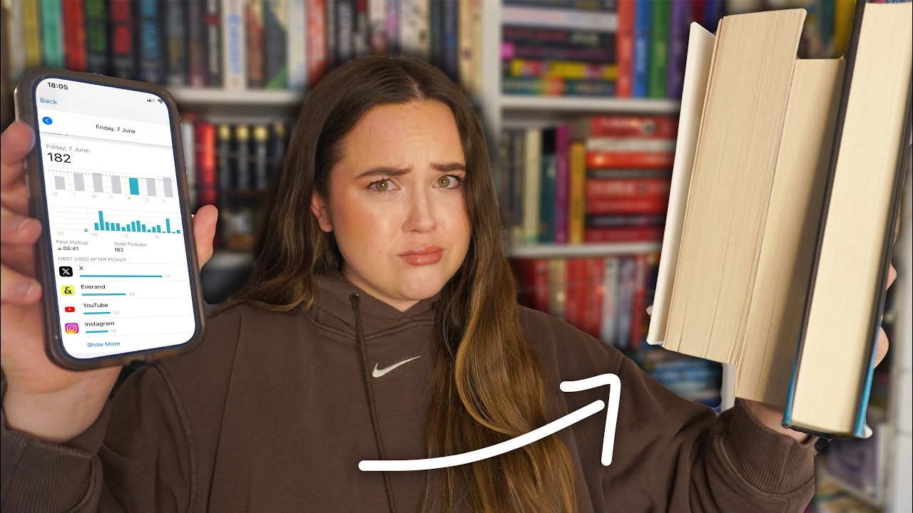 reading a page for every time i picked up my phone📱 📖 - YouTube