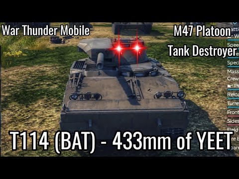 War Thunder Mobile - T114 (BAT) - A True little Monster - 433mm ...