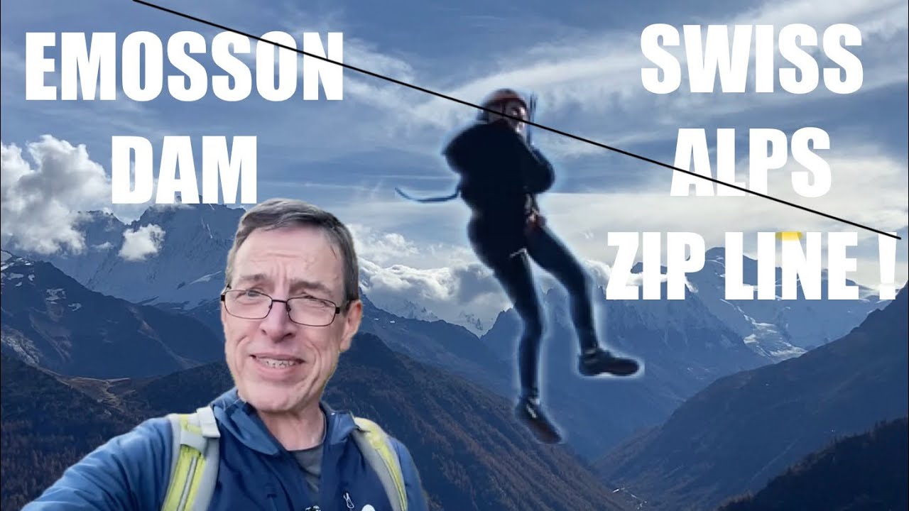 EMOSSON DAM - Swiss Alps Zip Line! - YouTube