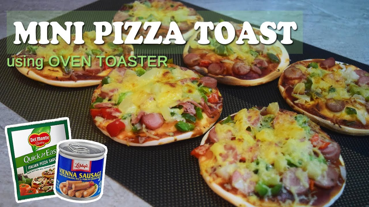 Mini Pizza Toast using Oven Toaster / No Bake / Cheesy Hawaiian Pizza ...