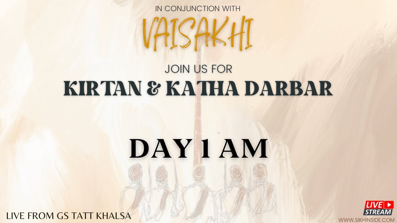 LIVE: Kirtan & Katha Darbar | GS Tatt Khalsa | Day 1 AM - YouTube