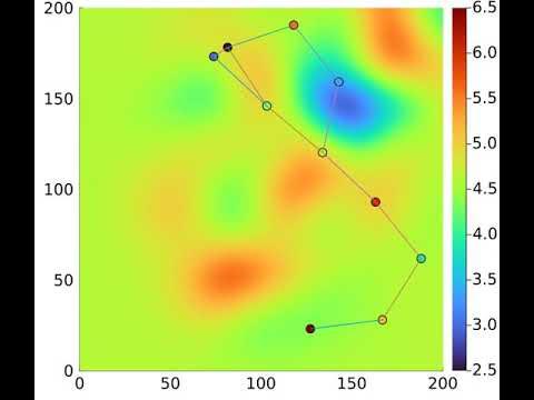 Connectivity-preserving distributed informative path planning for 10 robots part2 - YouTube