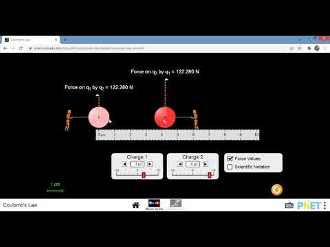 COULOMB'S LAW on PHET Simulator - YouTube