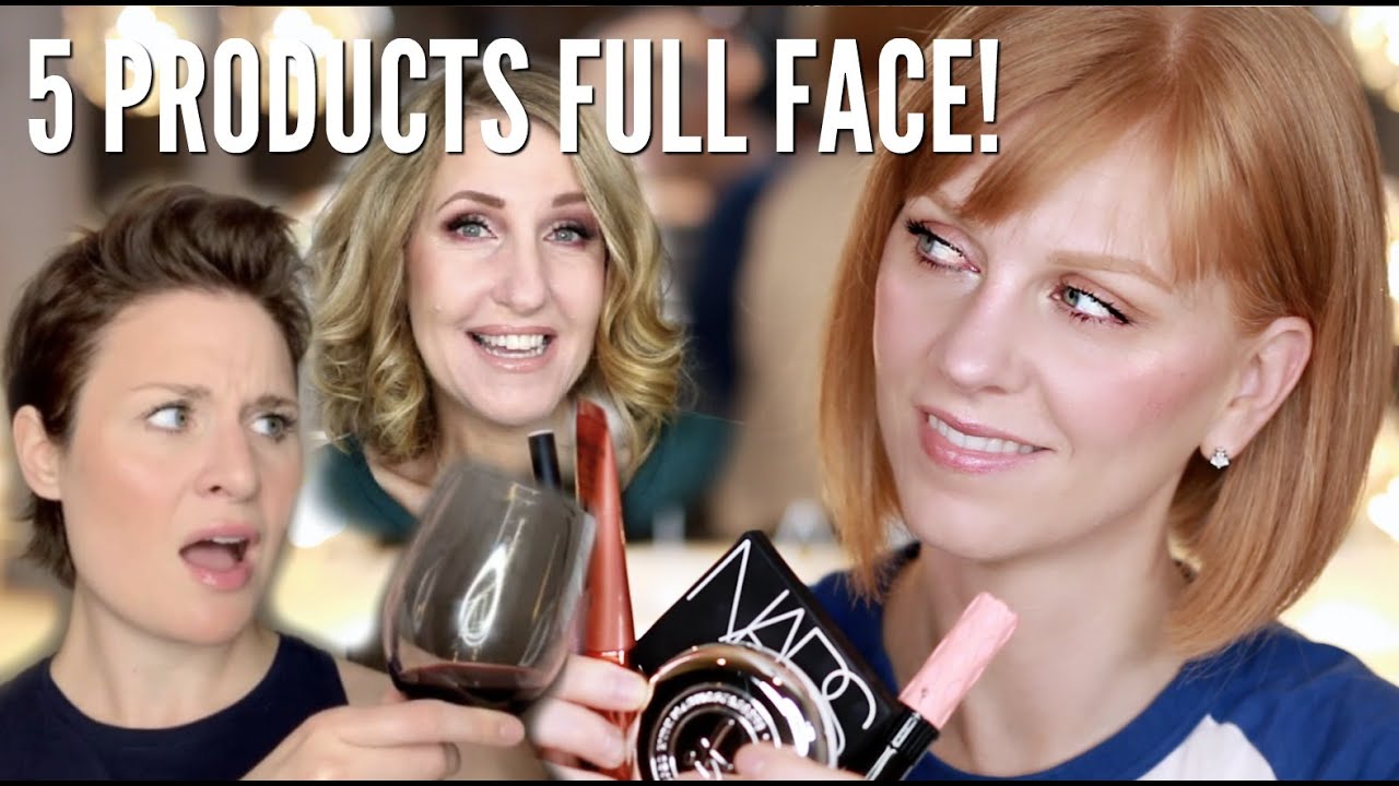 5 PRODUCTS FULL FACE | CHALLENGE & COLLAB! | BETTER OFF RED - YouTube