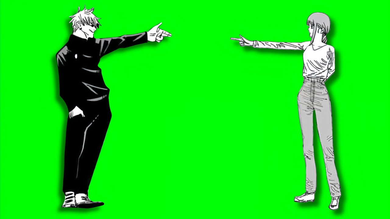 GOJO AND MAKIMA GREEN SCREEN ANIMATION ( JJK - CHAINSAW MAN ) LINK 🔗 ...