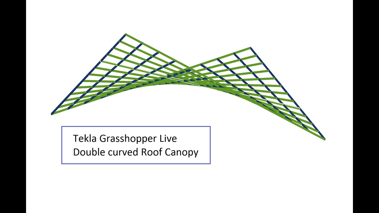 Tekla Grasshopper Double Curve Canopy - YouTube