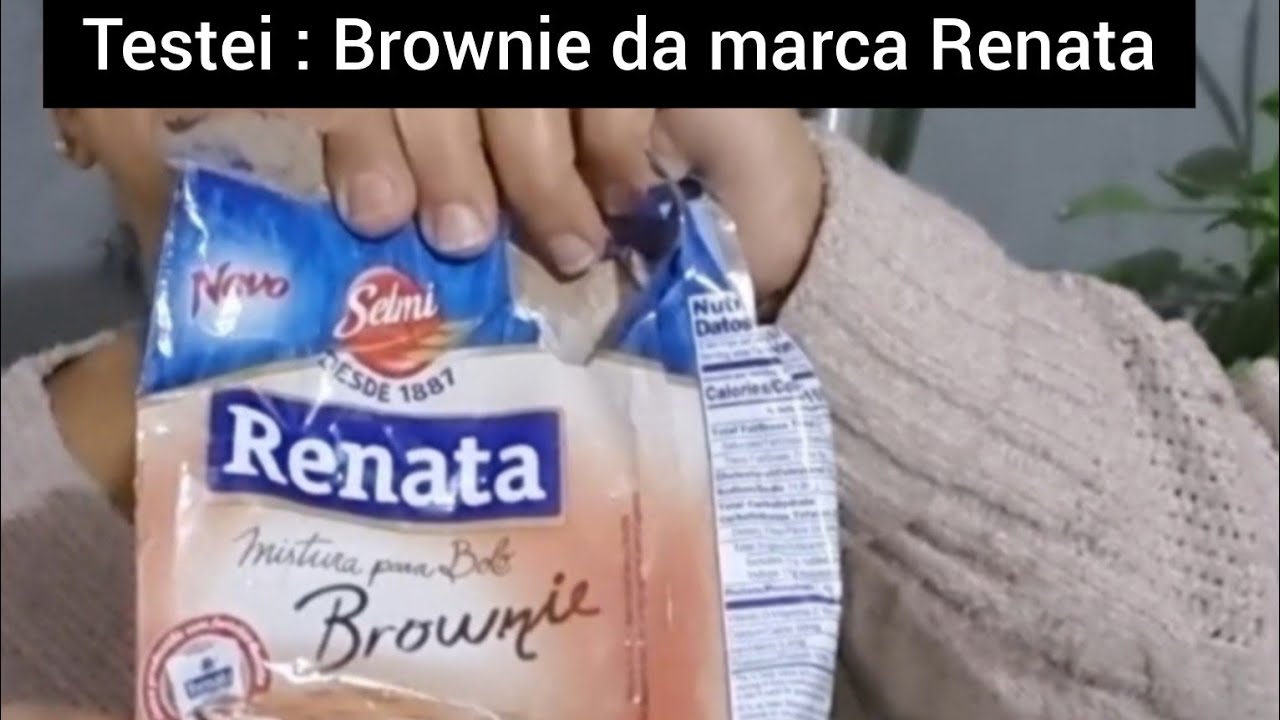 Testei brownie da marca Renata, será que é boa ? #brownie #renata - YouTube