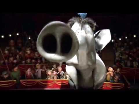 Madagascar 3: Kid gets stuck in a elephant butt