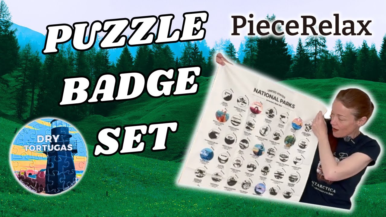Puzzle Badge Set of the US National Parks by PieceRelax #puzzle # ...