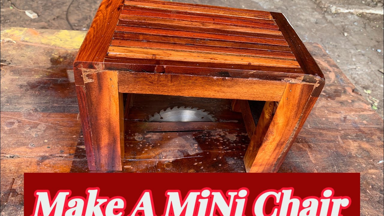 Building A Stylish Medium-sized Chair With Small Planks! - YouTube