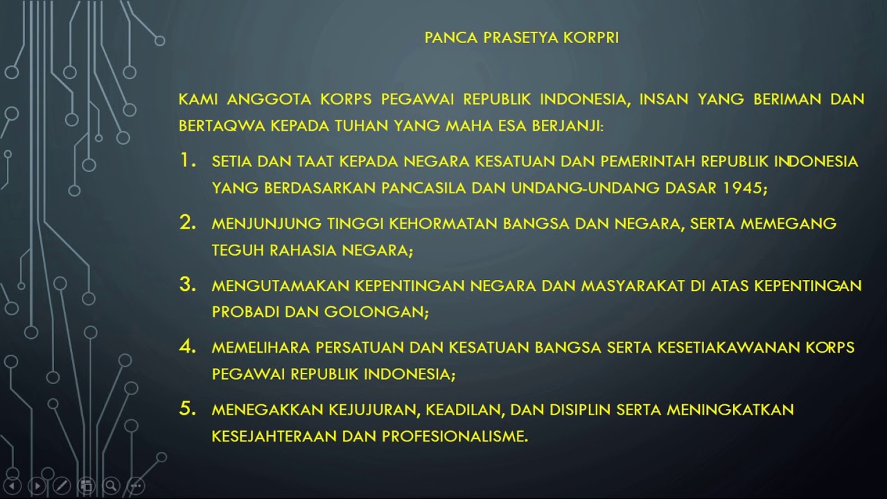 Teks Panca Prasetya Korpri - YouTube