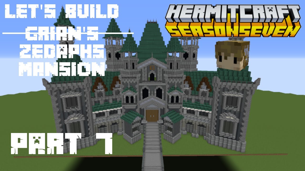 LET'S BUILD GRIAN'S MANSION From Hermitcraft Season7 - Tutorial Ep7 ...