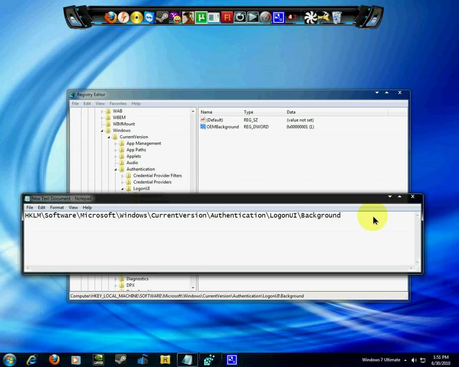 How To Change Windows 7 Logon Screen - YouTube