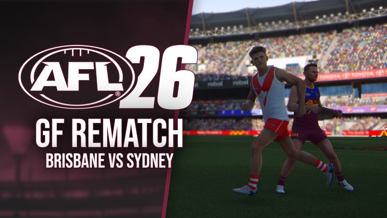 Grand Final Rematch on AFL 26!! - Brisbane vs Sydney (No Commentary HD ...