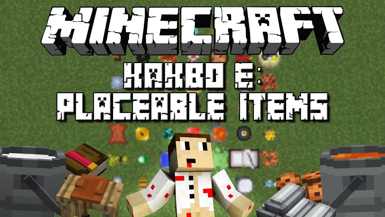 "Minecraft - Какво е: Placeable Items" - YouTube