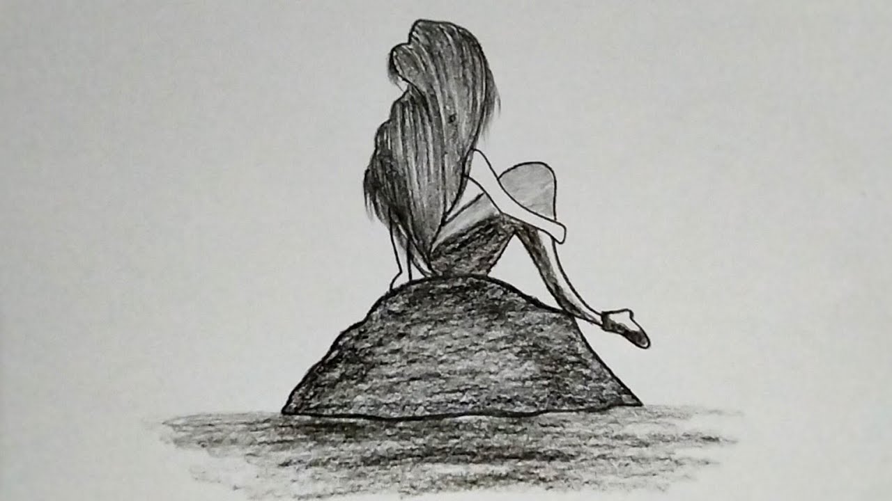How to Draw Easy Mermaid Picture Step by Step || Mermaid drawing ...