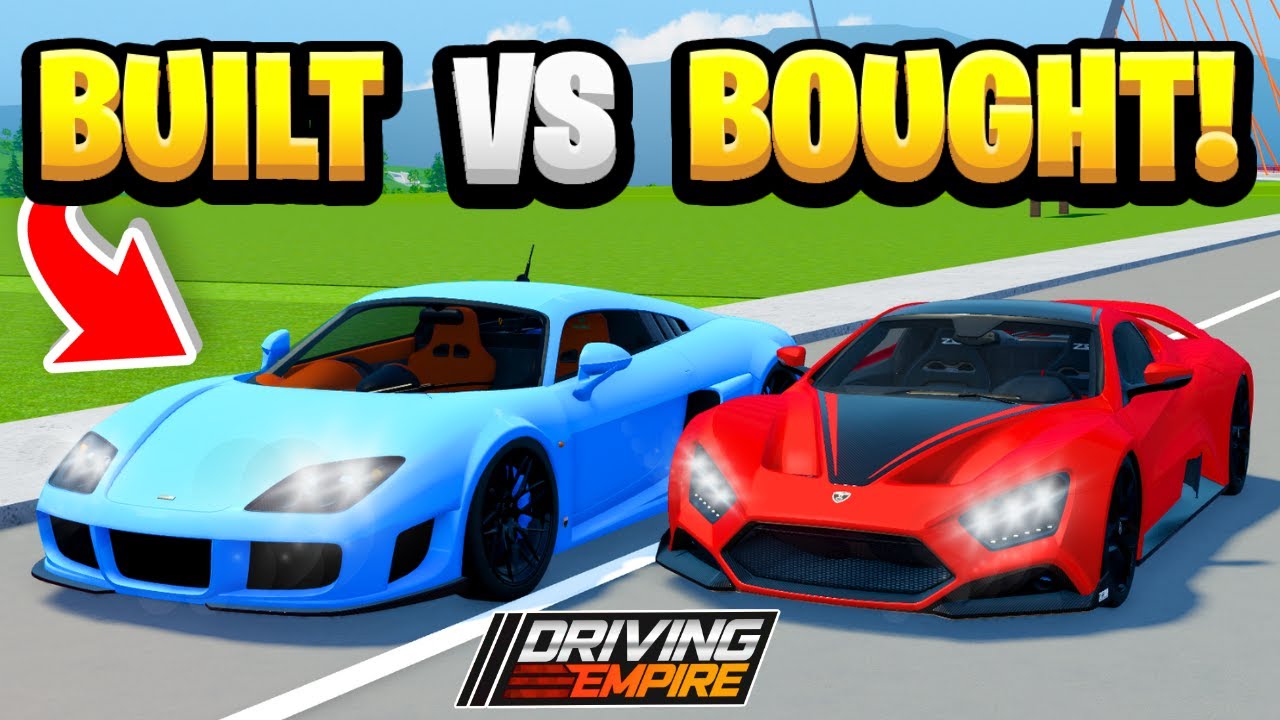 $1,000,000 Built vs Bought Car In Driving Empire! - YouTube