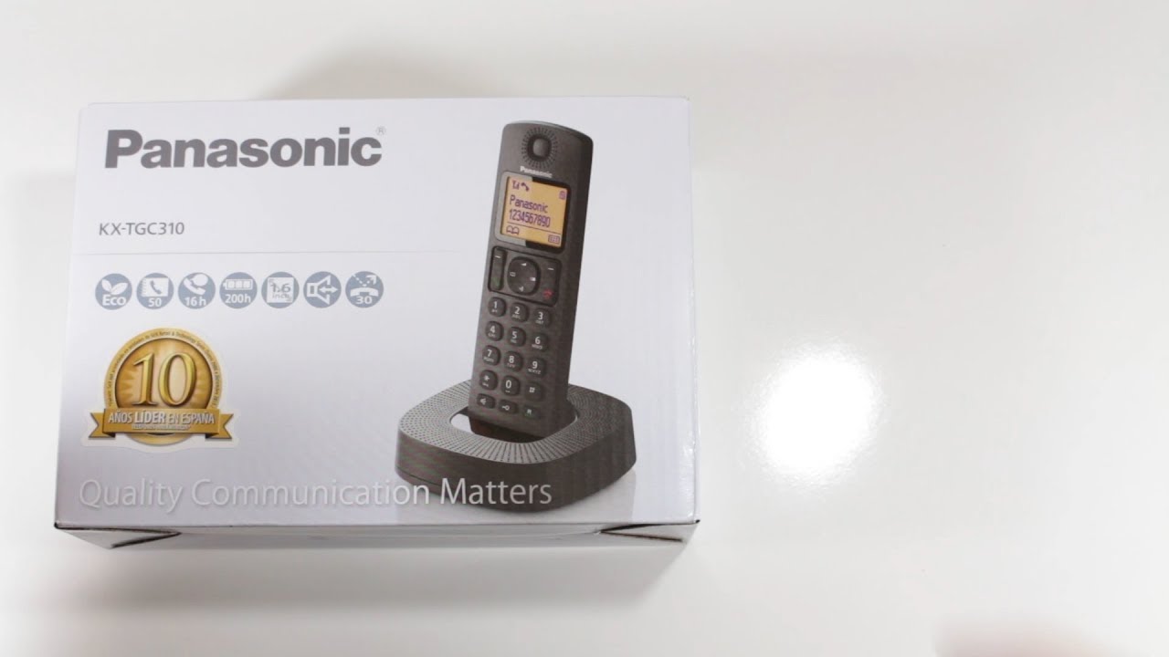 Teléfono inalámbrico digital Panasonic unboxing - YouTube